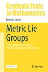 Metric Lie Groups: Carnot-Carathéodory Spaces from the Homogeneous ...