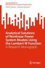 Analytical Solutions of Nonlinear Power System Models Using the Lambert ...