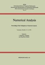Numerical Analysis: Proceedings of the Colloquium on Numerical Analysis ...
