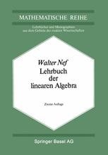 Lehrbuch der linearen Algebra | SpringerLink