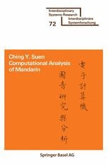 Computational Analysis of Mandarin | SpringerLink