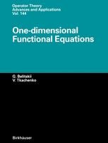 One-dimensional Functional Equations | SpringerLink