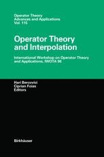 Operator Theory and Interpolation: International Workshop on Operator ...