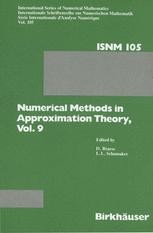 Numerical Methods in Approximation Theory, Vol. 9 | Springer Nature ...