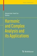 Harmonic and Complex Analysis and its Applications | SpringerLink