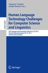 Human Language Technology Challenges for Computer Science and ...