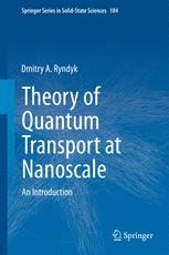 Theory of Quantum Transport at Nanoscale: An Introduction | SpringerLink