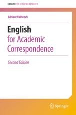 English for Academic Correspondence | Springer Nature Link (formerly ...