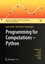 Programming for Computations - Python: A Gentle Introduction to Numerical Simulations with ...