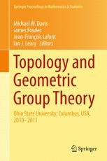 Topology and Geometric Group Theory: Ohio State University, Columbus ...