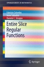 Entire Slice Regular Functions | SpringerLink