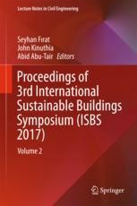 Proceedings of 3rd International Sustainable Buildings Symposium (ISBS ...