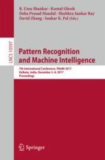 Pattern Recognition and Machine Intelligence: 7th International ...