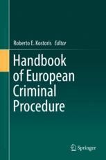 Handbook of European Criminal Procedure | SpringerLink