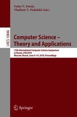 Computer Science – Theory and Applications: 13th International Computer ...