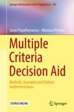 Multiple Criteria Decision Aid: Methods, Examples and Python ...