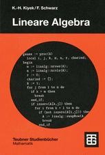 Lineare Algebra | SpringerLink