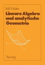 Lineare Algebra und analytische Geometrie | SpringerLink