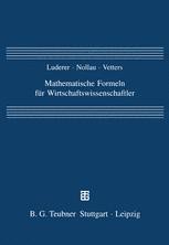 Mathematische Formeln für Wirtschaftswissenschaftler | SpringerLink