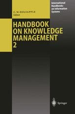 Handbook on Knowledge Management 2: Knowledge Directions | SpringerLink