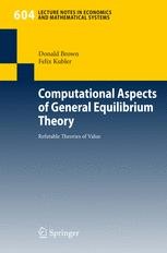 Computational Aspects of General Equilibrium Theory: Refutable Theories of Value | SpringerLink