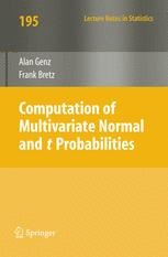 Computation of Multivariate Normal and t Probabilities | SpringerLink