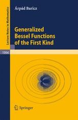 Generalized Bessel Functions of the First Kind | Springer Nature Link ...