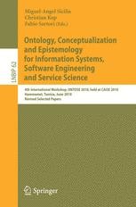 Ontology, Conceptualization and Epistemology for Information Systems ...
