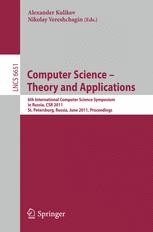 Computer Science – Theory and Applications: 6th International Computer ...
