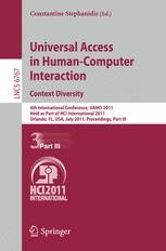 Universal Access in Human-Computer Interaction. Context Diversity: 6th ...