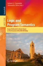 Logic and Program Semantics: Essays Dedicated to Dexter Kozen on the ...