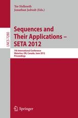 Sequences and Their Applications -- SETA 2012: 7th International ...