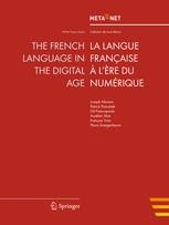 The French Language in the Digital Age | Springer Nature Link (formerly ...