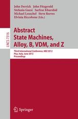 Abstract State Machines, Alloy, B, VDM, and Z: Third International ...