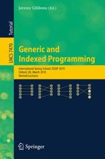 Generic and Indexed Programming | SpringerLink