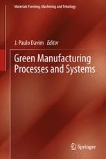 Green Manufacturing Processes and Systems | SpringerLink