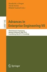 Advances in Enterprise Engineering VII: Third Enterprise Engineering ...