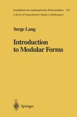 Introduction to Modular Forms | SpringerLink
