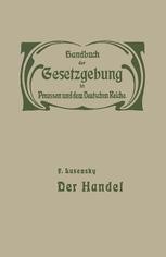 Handel und Gewerbe: I. Der Handel | SpringerLink