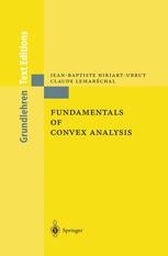 Fundamentals of Convex Analysis | SpringerLink