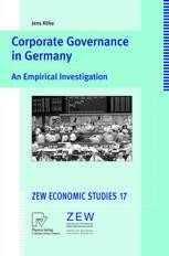 Corporate Governance in Germany: An Empirical Investigation | Springer ...