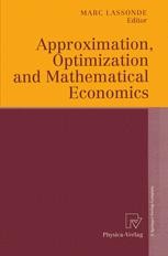 Approximation, Optimization and Mathematical Economics | SpringerLink
