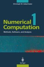 Numerical Computation 1: Methods, Software, and Analysis | SpringerLink