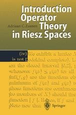 Introduction to Operator Theory in Riesz Spaces | SpringerLink
