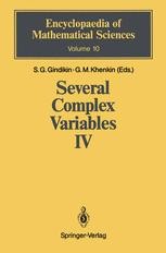 Several Complex Variables IV: Algebraic Aspects of Complex Analysis | Springer Nature Link ...