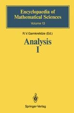 Analysis I: Integral Representations and Asymptotic Methods | Springer ...