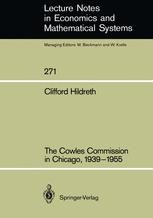 The Cowles Commission in Chicago, 1939–1955 | SpringerLink