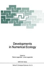 Developments in Numerical Ecology | Springer Nature Link (formerly ...