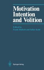 Motivation, Intention, and Volition | Springer Nature Link