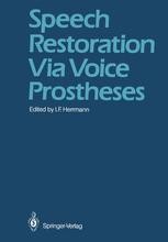 Speech Restoration Via Voice Prostheses | SpringerLink